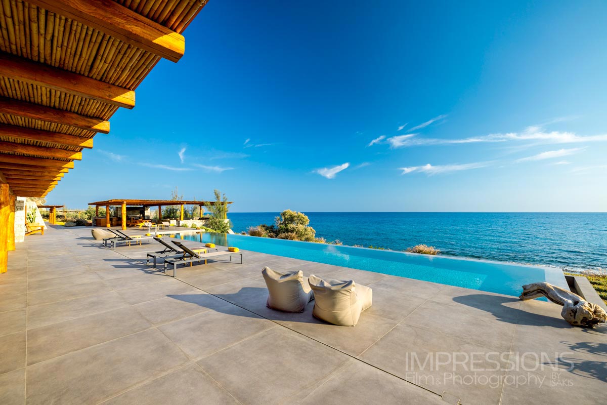 Crete Luxury Villa Photography - Arvi Beach House East